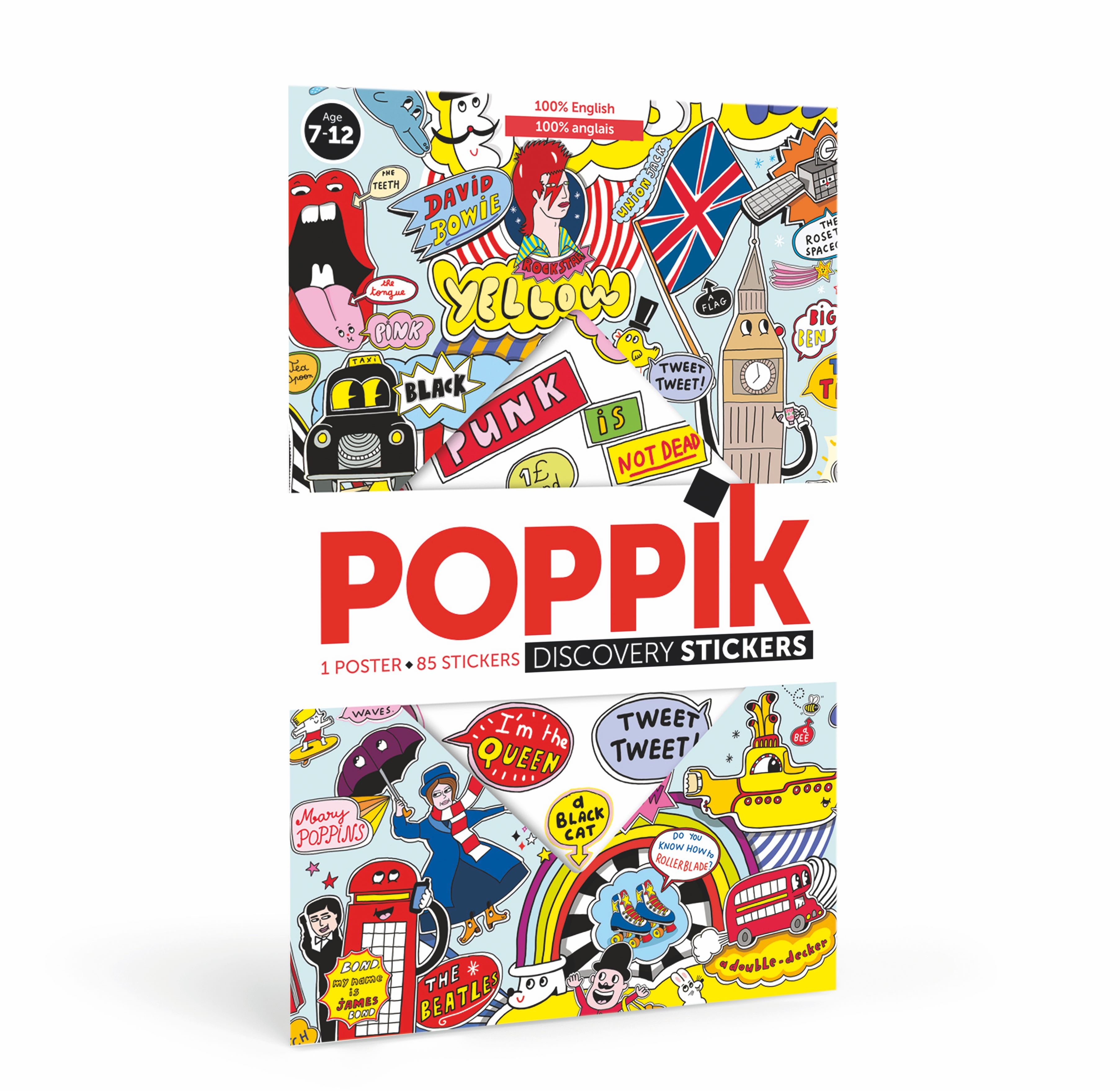 Buy Poppik Discovery Sticker Poster 100% English at Our Kid